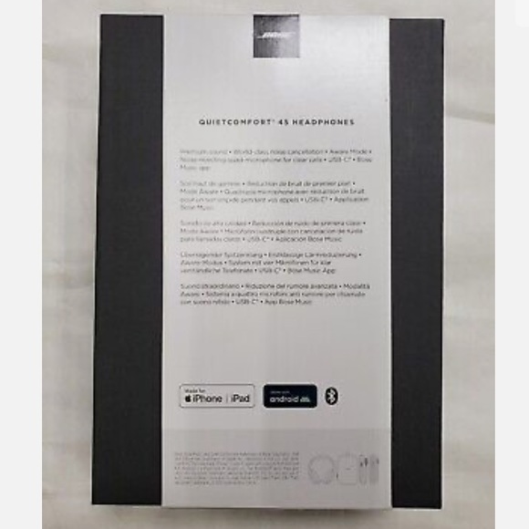 Bose | Headphones | Bose Quietcomfort 45 Wireless Overear Headset White ...